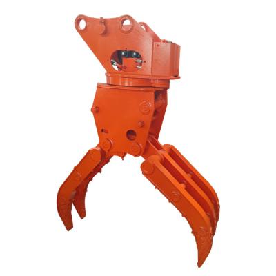 Cina Black ZHONGJU Tractor Grapple Attachment Excavator Grapple Saw Skidsteer Grapple Bucket in vendita