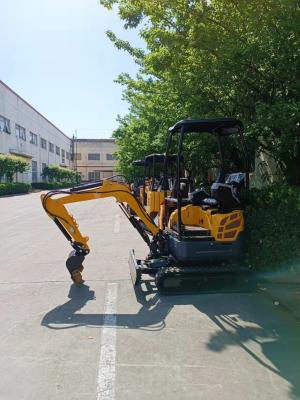 Cina Mini escavatore con secchio 1500 kg Peso della macchina e tecnologia avanzata in vendita