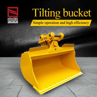 China 20 Tonne Construction Works Excavator Tilt Bucket with 48 Degree Tilt SY35C for sale