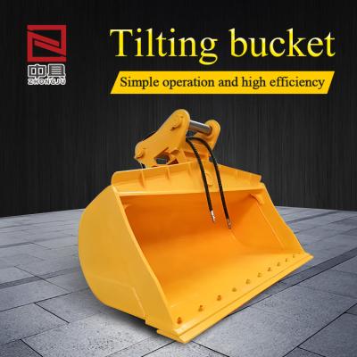China 20 Tonne Construction Works Excavator Tilt Bucket with 48 Degree Tilt SY35C for sale
