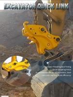 China Construction Works 360 Rotatable Hydraulic Double Lock Quick Release Mini Digger Hitch for sale