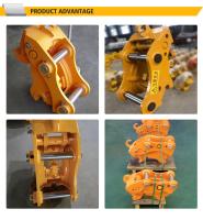 China Construction Works 360 Rotatable Hydraulic Double Lock Quick Release Mini Digger Hitch for sale