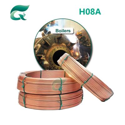 China Geallieerd staal koper gecoate lasdraad / H08A AWS EL8 Sub Arc Wire Te koop