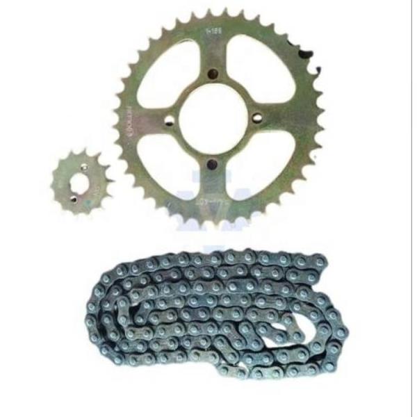 Quality 36PF0010 OEM Motorcycle Parts 428 - 120L Sprocket Chain Kit For BAJAJ BOXER BM150 for sale