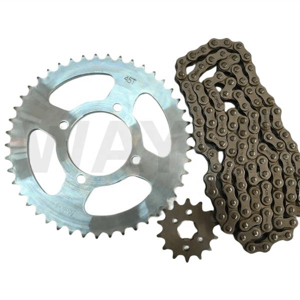 Quality 5VL–F5445–01 Steel Motorcycle Rear Fender YBR125 With 45T-14T-428H Sprocket Chain Kit for sale