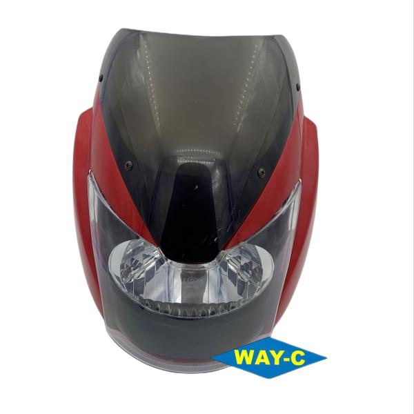 Quality JC 2010 51 Plastic Motorcycle LED Headlight Headlamp For BAJAJ PULSAR180 for sale
