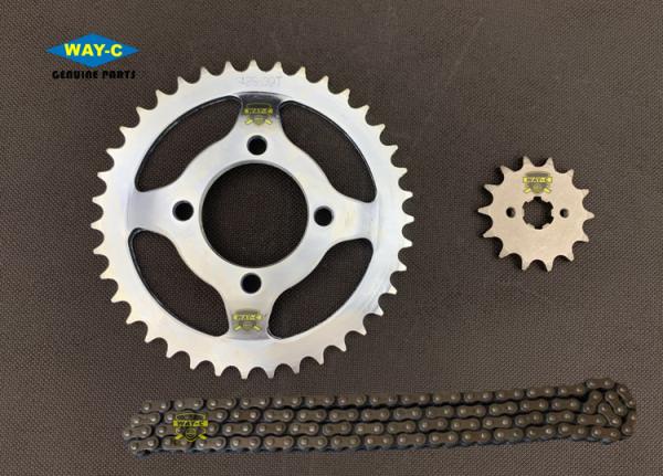 Quality R3320410 Motorcycle Front And Rear Sprocket Chain Kit For TVS ROCKZ 125 for sale