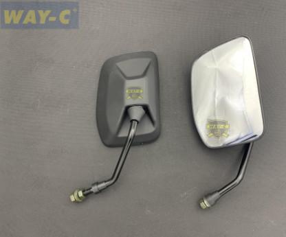 Quality TUKTUK Tricycle Motorcycle Plastic Parts Rearview Side Mirror For BAJAJ RE for sale