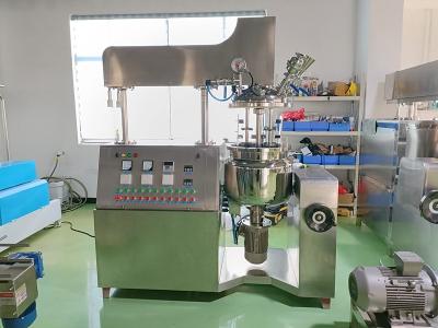 中国 クリーム色の液体石鹸の真空の同質な乳化剤の混合機械を貼りなさい 販売のため