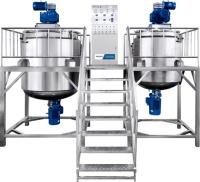 China Durable Shampoo Cosmetic Mixing Machine Welded Reactor With Transfer Pump for sale