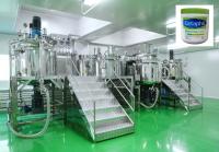 China Homogenizer Cosmetic Making Machine Button / PLC Control For Shaving Cream for sale