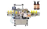 China PLC Plastic Liquid Soap Bottle Double Side Labeling Machine for sale