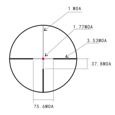 Cina Alto obiettivo di portata 24mm del fucile di caccia di definizione 1x 4x in vendita