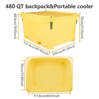 China 480QT Rotomolded Cooler Box with PU Foam Insulation for sale
