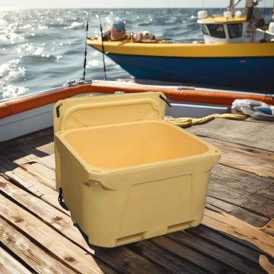 China 1000L Capacity Rotomolded Cooler Box with LLDPE Material and PU Foam Insulation for Industrial Fish Storage for sale