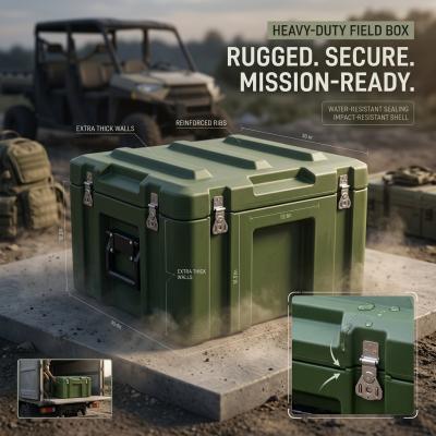 China UV Stabilized Rotomolded Tool Box Outdoor Rated LLDPE All-Weather Equipment Storage for Open-Air Construction Site for sale