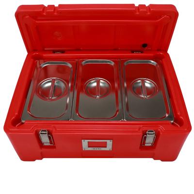 China 30L Insulated Food Boxes GN Food Pan Transport Containers for sale