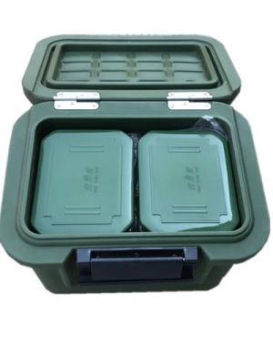 China SGS aislado militar del rectángulo de los envases de comida de los PP en venta