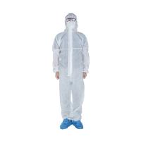 China One Time Use White PP Disposable Polypropylene Coveralls For Cleaner for sale