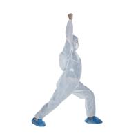 China One Time Use White PP Disposable Polypropylene Coveralls For Cleaner for sale
