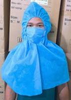 China PP SMS SF Disposable Head Neck Cover for sale