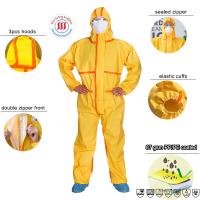 China Chemical Type 3 Disposable Coveralls for sale