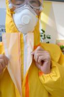 China Chemical Type 3 Disposable Coveralls for sale
