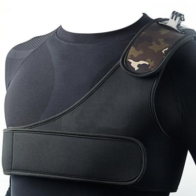 China Gopro Camera camouflage Shoulder Strap Mount for Go pro Hero 4 3+ 3 2 SJ4000 SJCAM Xiao yi Sport Chest Body Harness Belt for sale