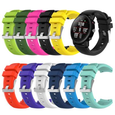 China Soft Silicagel Sports Watch Band Strap For HUAMI Amazfit Stratos Smart Watch 2 Smartwatch Watach Band Sporting Goods Acc for sale