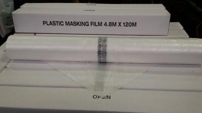China plastic colorful paint protective car masking film with dispenser box 4mx300m for sale