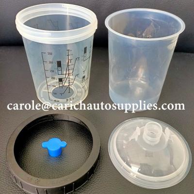 China hot sale plastic air spray gun paint preparing mixing cup 650ml for car spray booth for sale