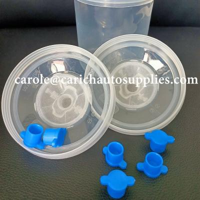 China paint sprayer plastic air spray gun paint preparing mixing cup 190mic lid for car spray booth for sale
