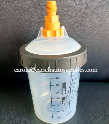 China plastic microfiber adapter with 400ml paint spray gun cup for car spray booth for sale