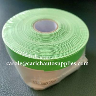 China paint protective pretaped masking film with UV resistant masking tape for sale