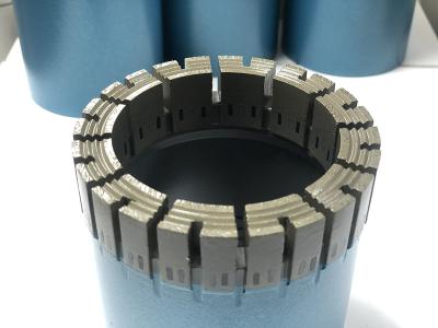 China NTW Thin Wall Turbo Type Double Tube Diamond Core Bit , Diamond Drill Bit for sale