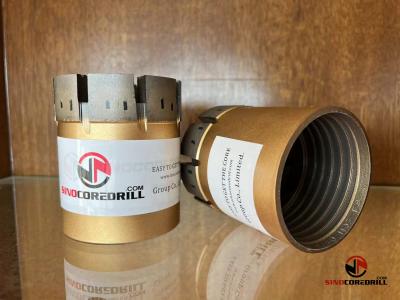中国 ワイヤーラインの表面排出を用いる三重の管NQ3 HQ3の小鬼のダイヤモンドのコア・ビット 販売のため