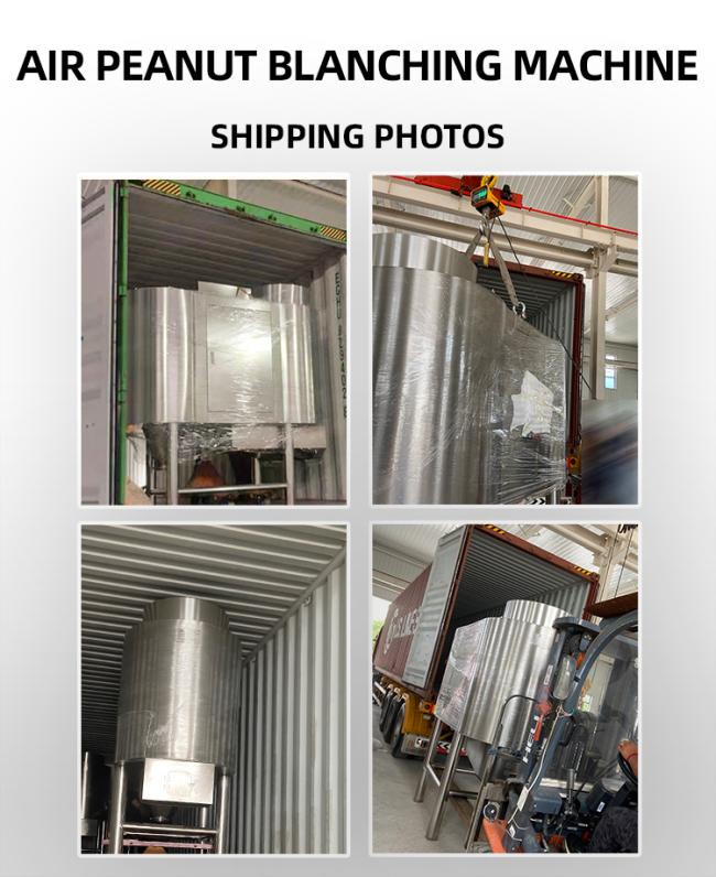 Fully automatic high blanching rate Air Peanut Blanching Machine with no powder and smooth surface 4