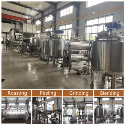 China Automatic Peanut Butter Production Line 2000kg/H Groundnut Grinder Machine for sale