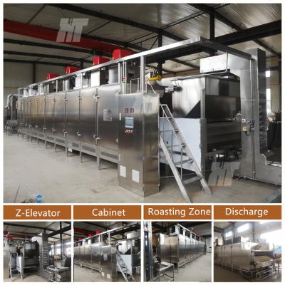 China 14.6kw Automatic Nuts Roaster Machine Pumpkin Seed Pecan Roasting Machine for sale