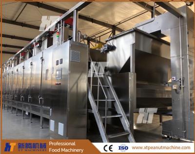 China Food Grade SUS304 Nuts Roaster Machine Continuous Commercial Peanut Roasting Machine for sale