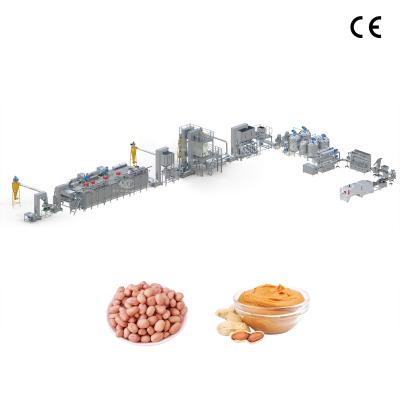 China Línea de procesamiento eficiente de mantequilla de maní Equipo de procesamiento de mantequilla de maní con capacidades de molienda en dos etapas en venta