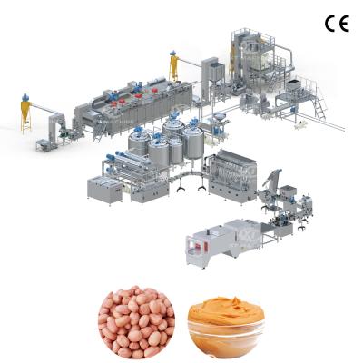 China Línea de procesamiento eficiente de mantequilla de maní Equipo de procesamiento de mantequilla de maní con capacidades de molienda en dos etapas en venta