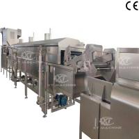 China 304 Stainless Steel Peanuts/Nuts/Broadbeans Continuous Frying Machine with Automatic Temperature Control for sale
