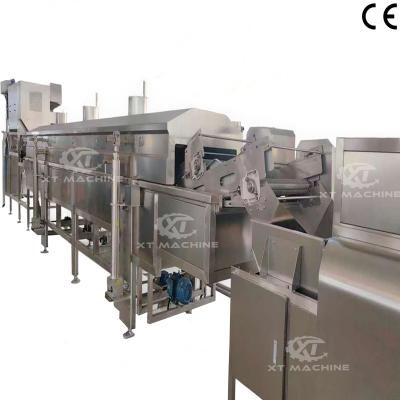 China Máquina freidora continua de hojuelas de maíz, nueces y cacahuetes de acero inoxidable con gran capacidad y certificación CE en venta