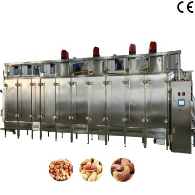 中国 工業用500kg/h PLC制御ナッツ焙煎機 販売のため