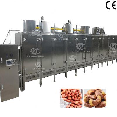 中国 食品グレード304ステンレス鋼連続ベルトナットロースター 2000kg/h 販売のため