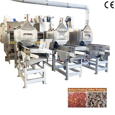 China Peanut Slitting and Blanching Machine with SUS304 Construction for Efficient Peanut Processing for sale