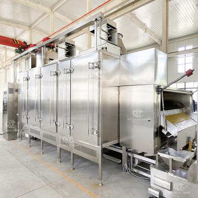 中国 50～300℃連続焙煎、コンベア速度調整可能なベルト式ナッツロースター 販売のため