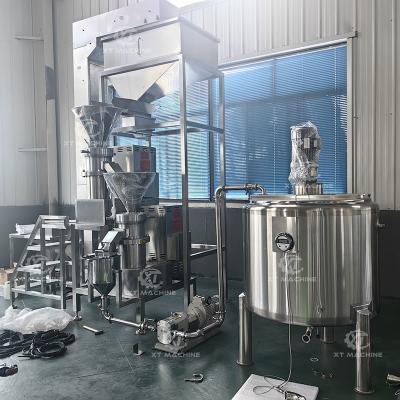 中国 カスタマイズ可能な全自動ピーナッツコロイドミルグラインダーチョコレートピーナッツバター粉砕機 販売のため