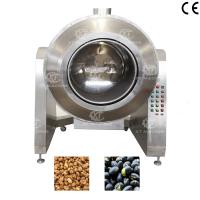 China 70kg/batch Gas Heating Automatic Temperature Control Roller Roaster Multipurpose Sugar-coated Peanut Making Machine for sale